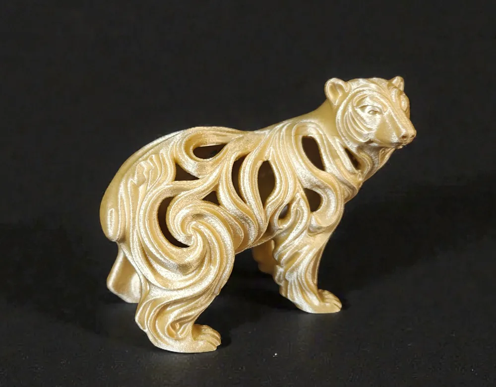 Artistic Arctic Bear - Free 3D Print Model - MakerWorld