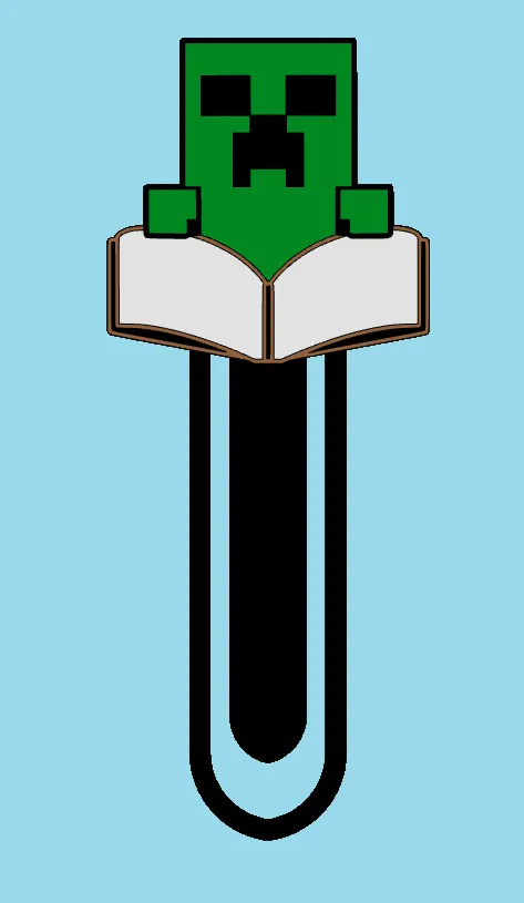 Minecraft Creeper Bookmark by KevinMakerWorld: Download Free 3D Models