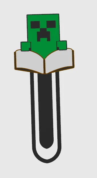 Minecraft Creeper Bookmark by KevinMakerWorld: Download Free 3D Models