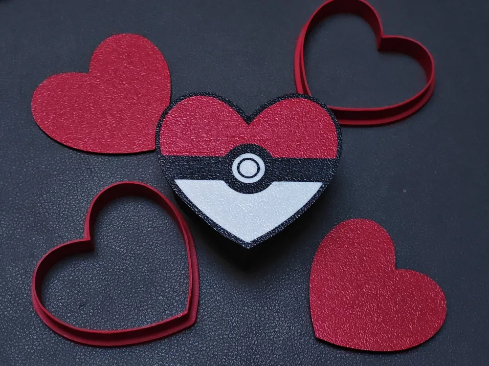 Heart Box pokemon Pokeball Remixed by billy_1411 - MakerWorld