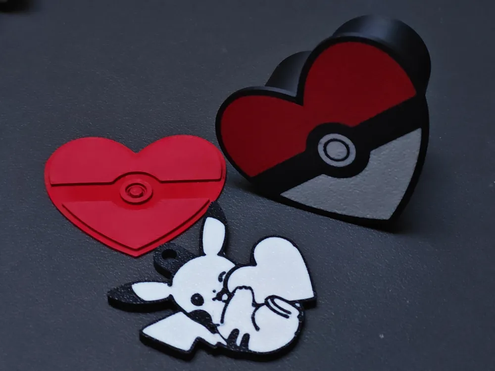 Heart Box pokemon Pokeball Remixed by billy_1411 - MakerWorld