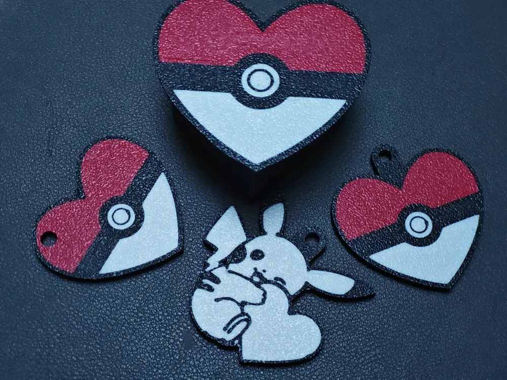 Heart Box pokemon Pokeball Remixed by billy_1411 - MakerWorld