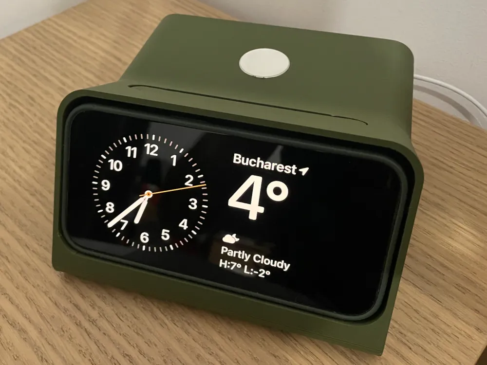 iPhone Dock 12-15 w/case and Apple Watch Charger - Free 3D Print Model ...