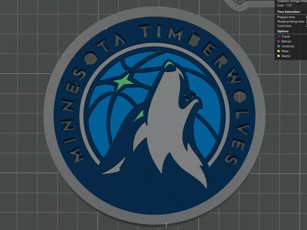 Minnesota Timberwolves Coaster - Free 3D Print Model - MakerWorld