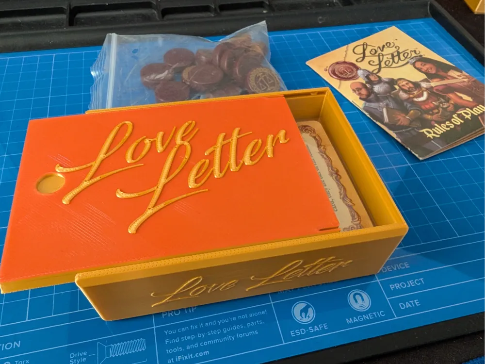 Love Letter Game Box/Organizer - snapping Remixed by TonyChop - MakerWorld