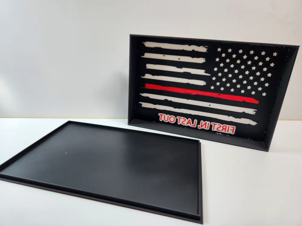 Thin Red Line - First Responders Lightbox - Free 3D Print Model ...