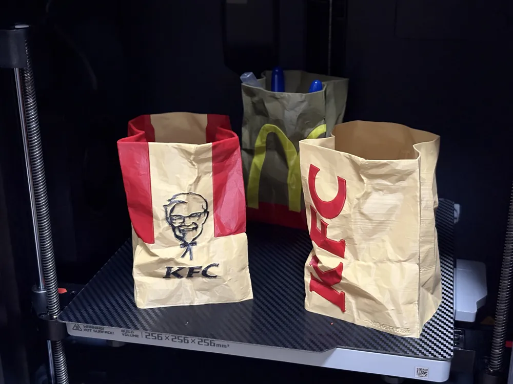 KFC Bag Penholder by lyon MakerWorld: Download Free 3D Models