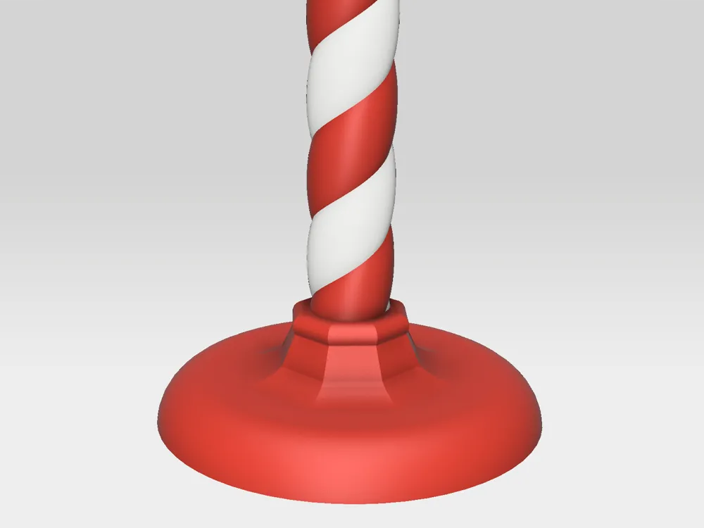 Candy Cane Street Sign Pole - Christmas 60cm-147cm - Free 3D Print ...