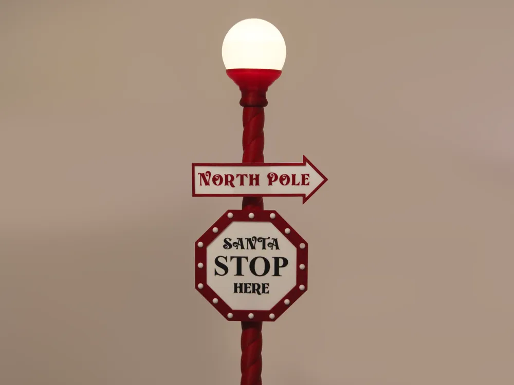 Candy Cane Street Sign Pole - Christmas 60cm-147cm - Free 3D Print ...