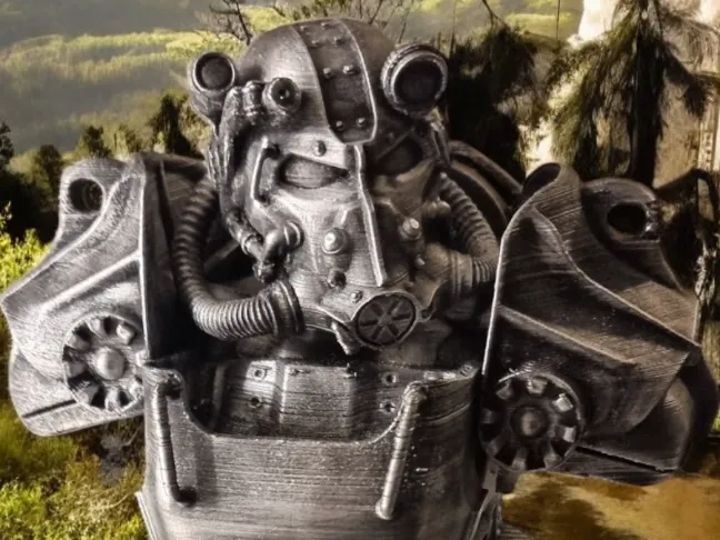 Fallout T60 Bust - Free 3D Print Model - MakerWorld