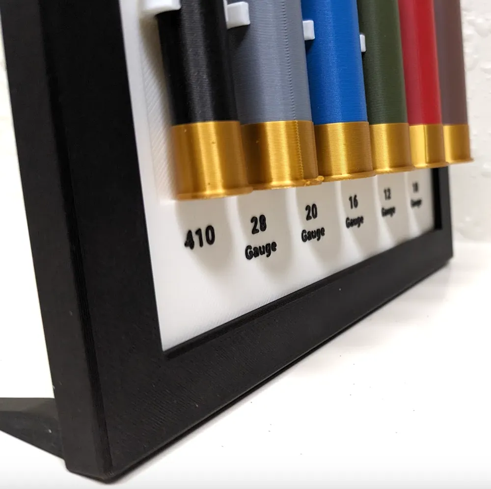 Shotgun Shells in a Modern Frame | All Printable - Free 3D Print Model ...