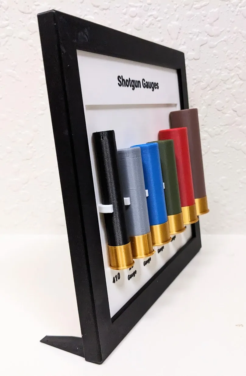 Shotgun Shells in a Modern Frame | All Printable - Free 3D Print Model ...