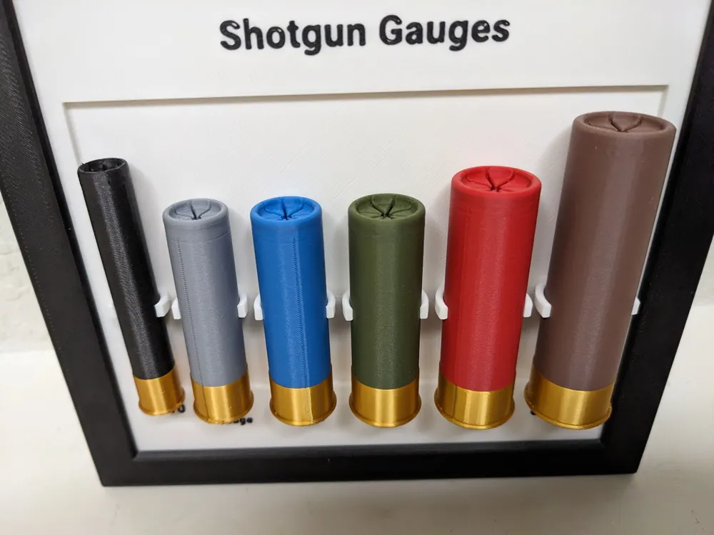 Shotgun Shells in a Modern Frame | All Printable - Free 3D Print Model ...