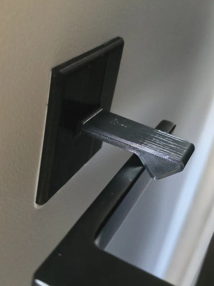 Door stop and wall protector - command strip - Free 3D Print Model ...