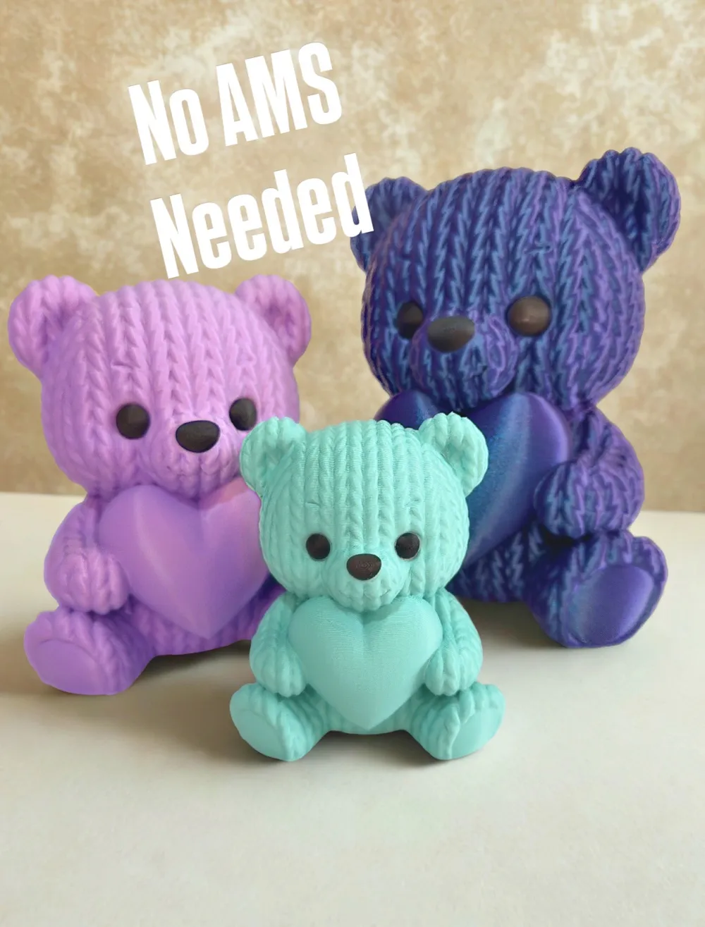 Oso de Peluche Estilo Ganchillo | No se Necesita AMS - Modelo de ...