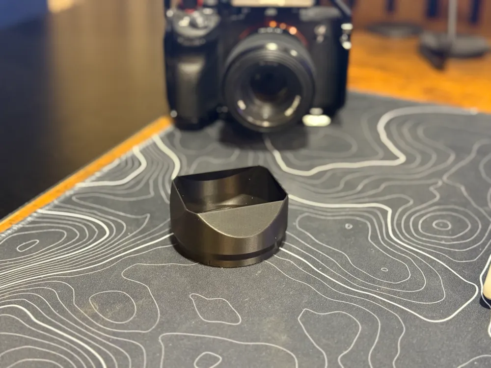 Rectangular Lens hood for Sony 50MM f1.8 FE Lens by MUSHYULTRA - MakerWorld