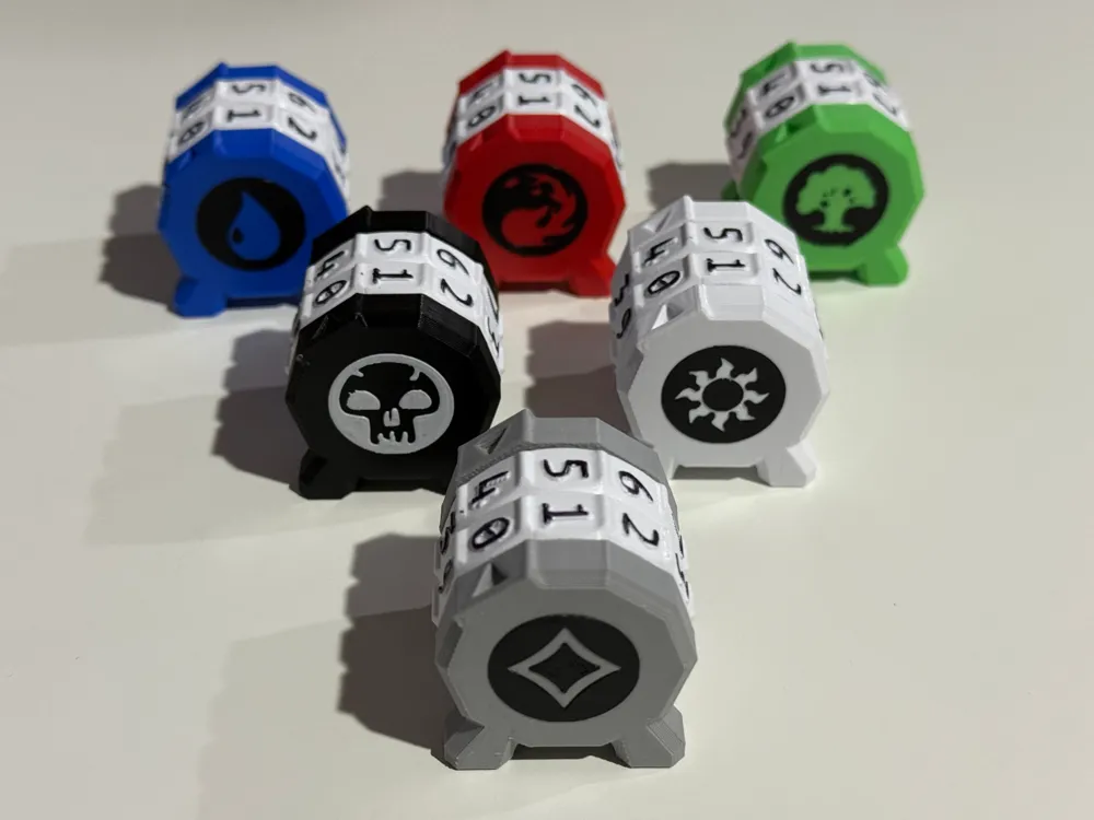 MTG Life Counters (No AMS) - Free 3D Print Model - MakerWorld
