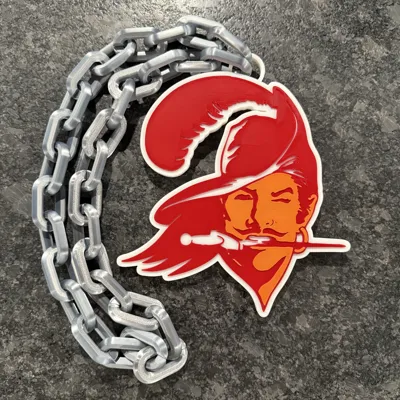 Tampa Bay Buccaneer Turnover Chain - Bucco Bruce by HYP3DTurnover Chains MakerWorld: Download ...