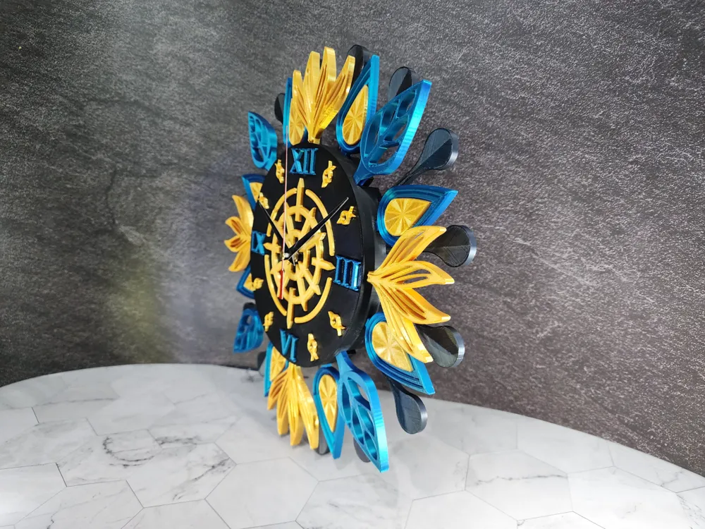 Twilight Bloom Clock - Free 3D Print Model - MakerWorld