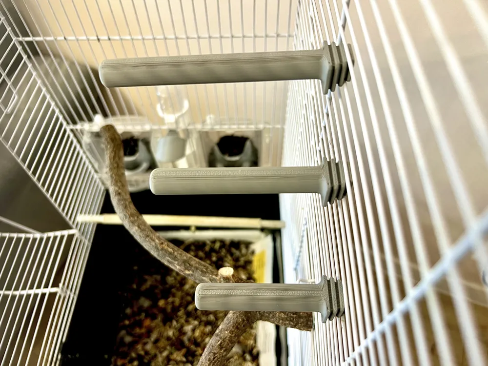 Bird Cage - Classic Perch - Free 3D Print Model - MakerWorld