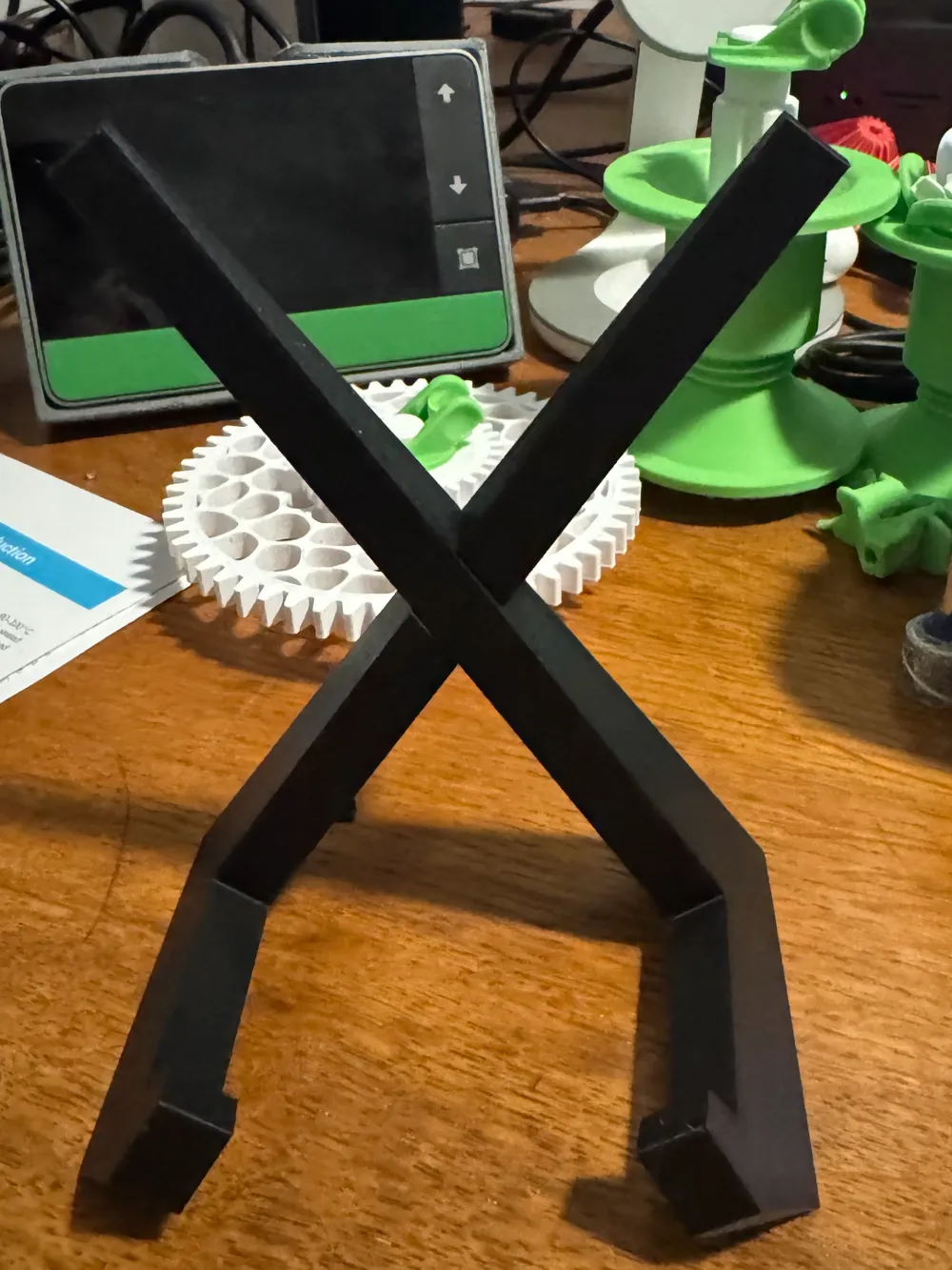 X frame stand for 50 x 150 bookmark frame Remixed by Eric M - MakerWorld