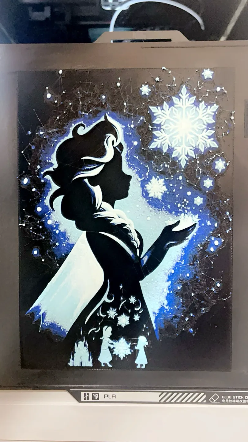 Frozen Elsa Hueforge by Spy Heart - MakerWorld