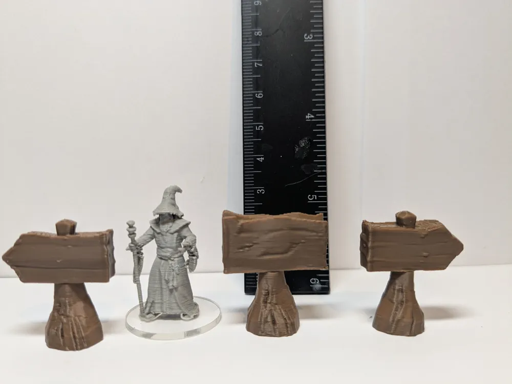 Wooden Signs - DND scatter terrain (supportless) by Together 3D ...