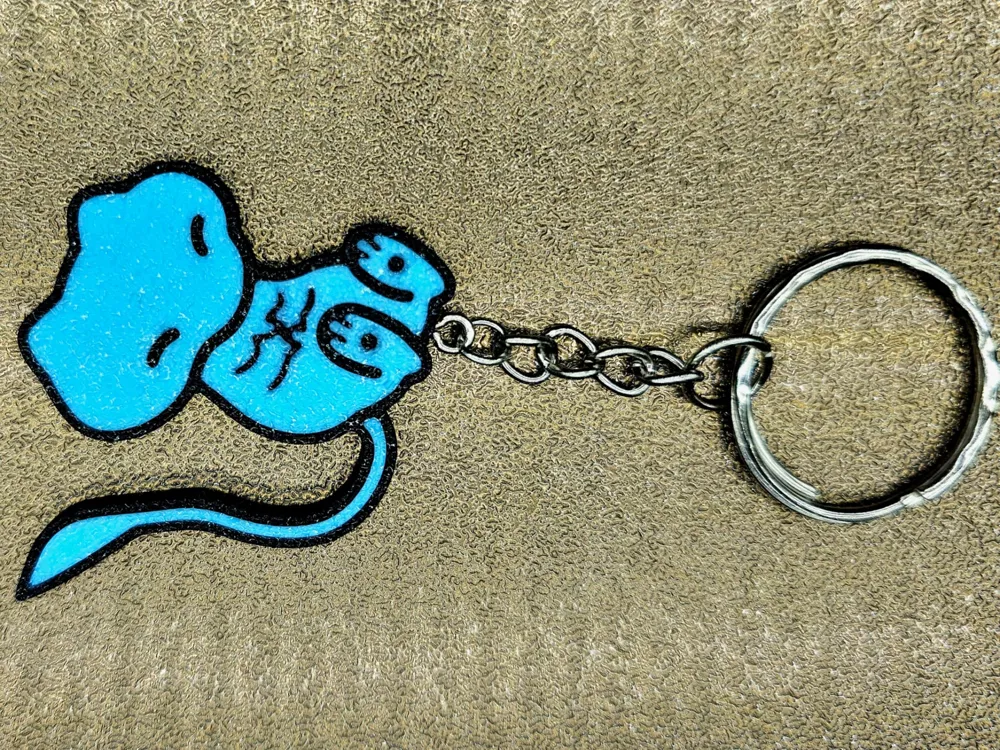 Mew ex Special Illustration keychain by dei.alessandro95 MakerWorld ...