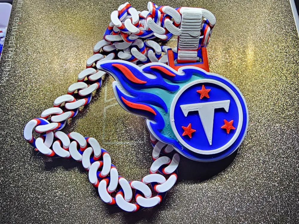 Tennessee Titans Hype Chain 4 and 5 Colors - Free 3D Print Model ...