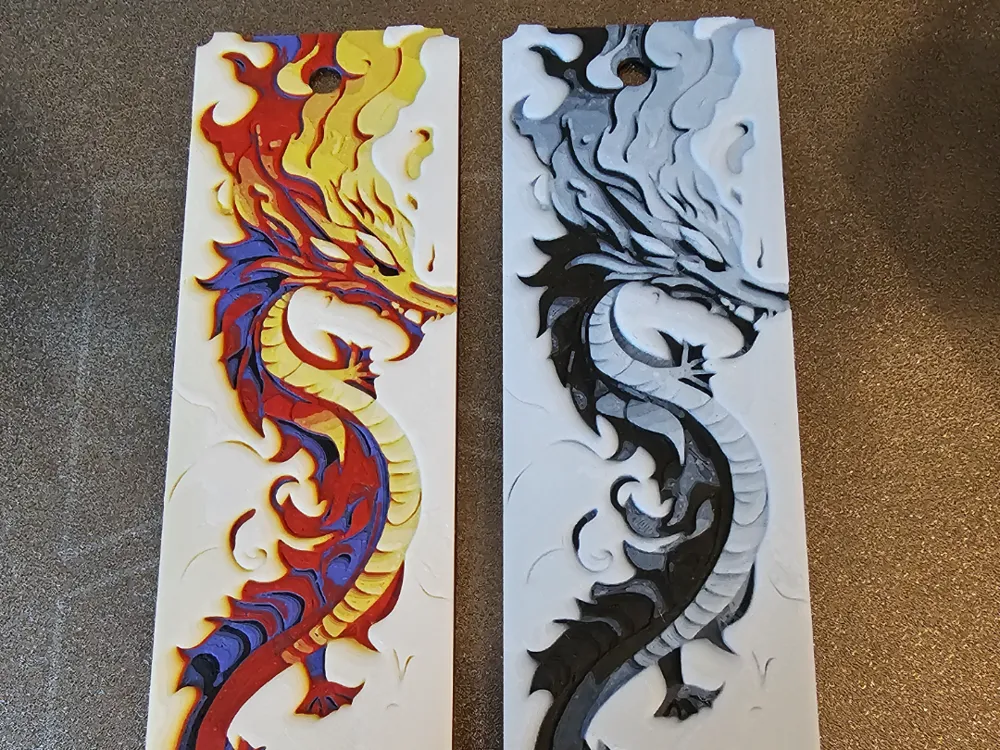 Paper Craft Dragon Bookmark by Titorez - MakerWorld