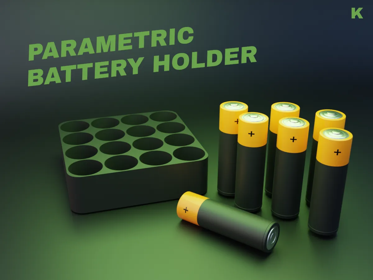 Parametric Battery Holder - Free 3D Print Model - MakerWorld