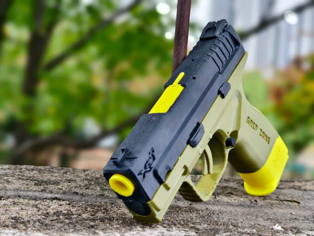 Springfield XD-s Pistol toy gun model - Free 3D Print Model - MakerWorld