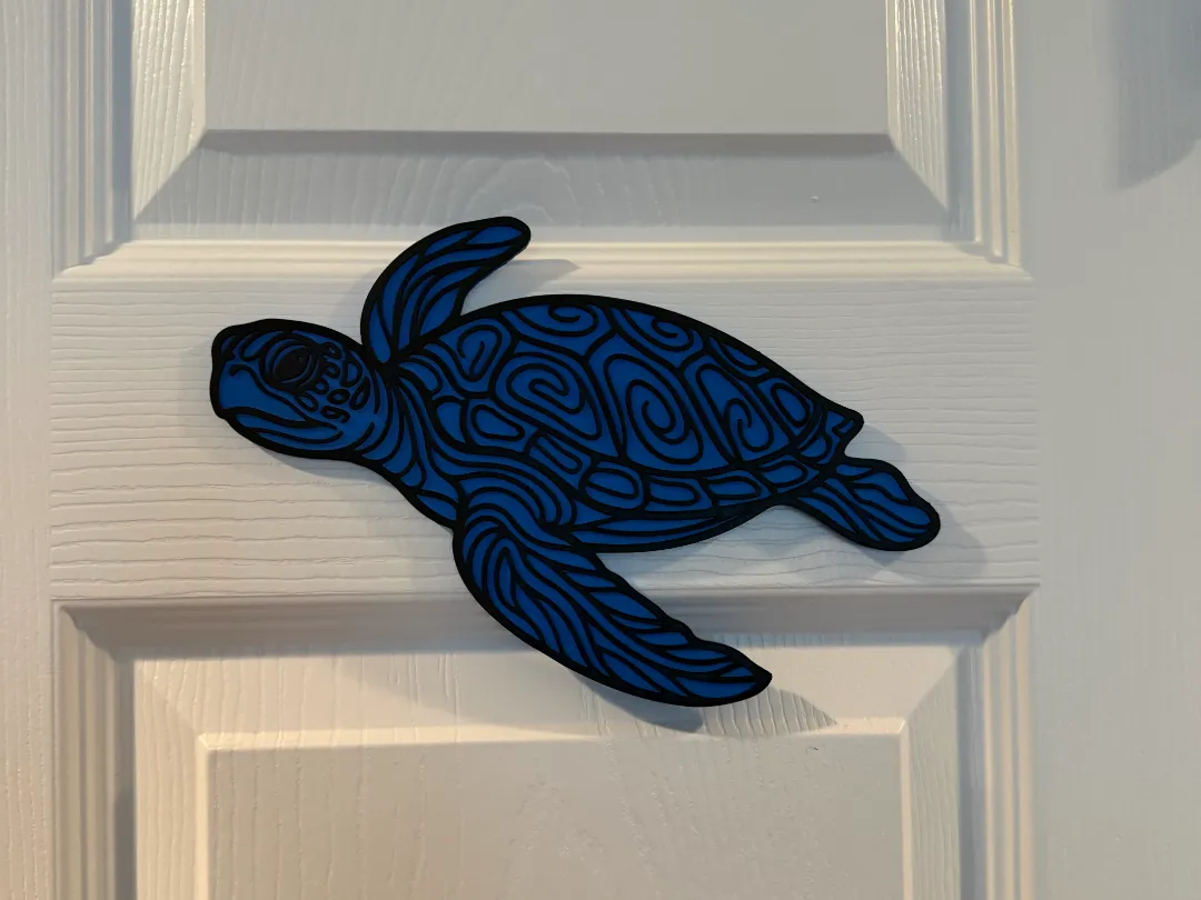 SEA TURTLE WALL ART - Free 3D Print Model - MakerWorld