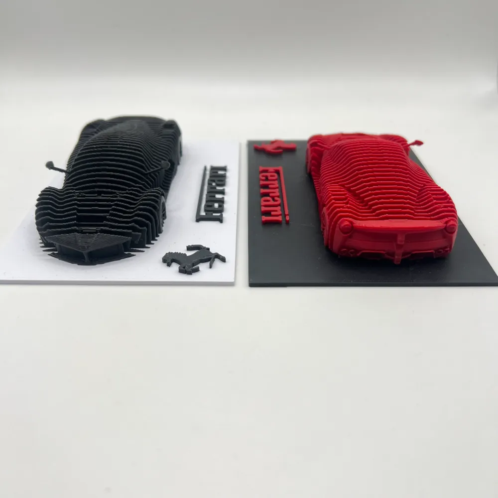 Layered Sculpture The Entire Ferrari Version - Free 3D Print Model ...