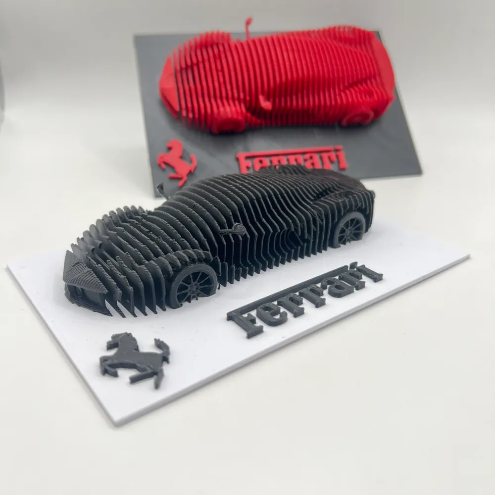 Layered Sculpture The Entire Ferrari Version - Free 3D Print Model ...