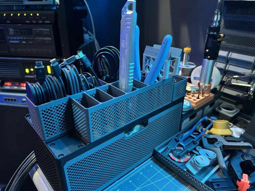 Rugged Cable Organizer - Gridfinity by K2_Kevin MakerWorld: Download ...