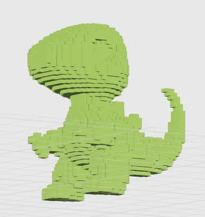 Voxelized Dino by doublepumpkin30 - MakerWorld