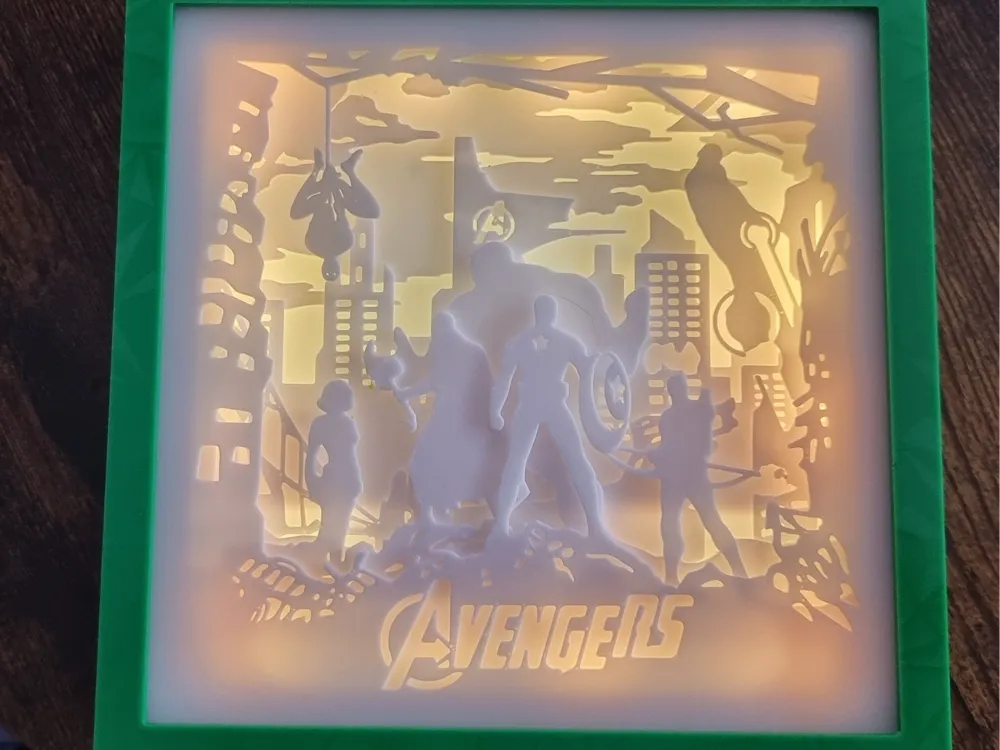Avengers shadowbox by LucyPrint - MakerWorld