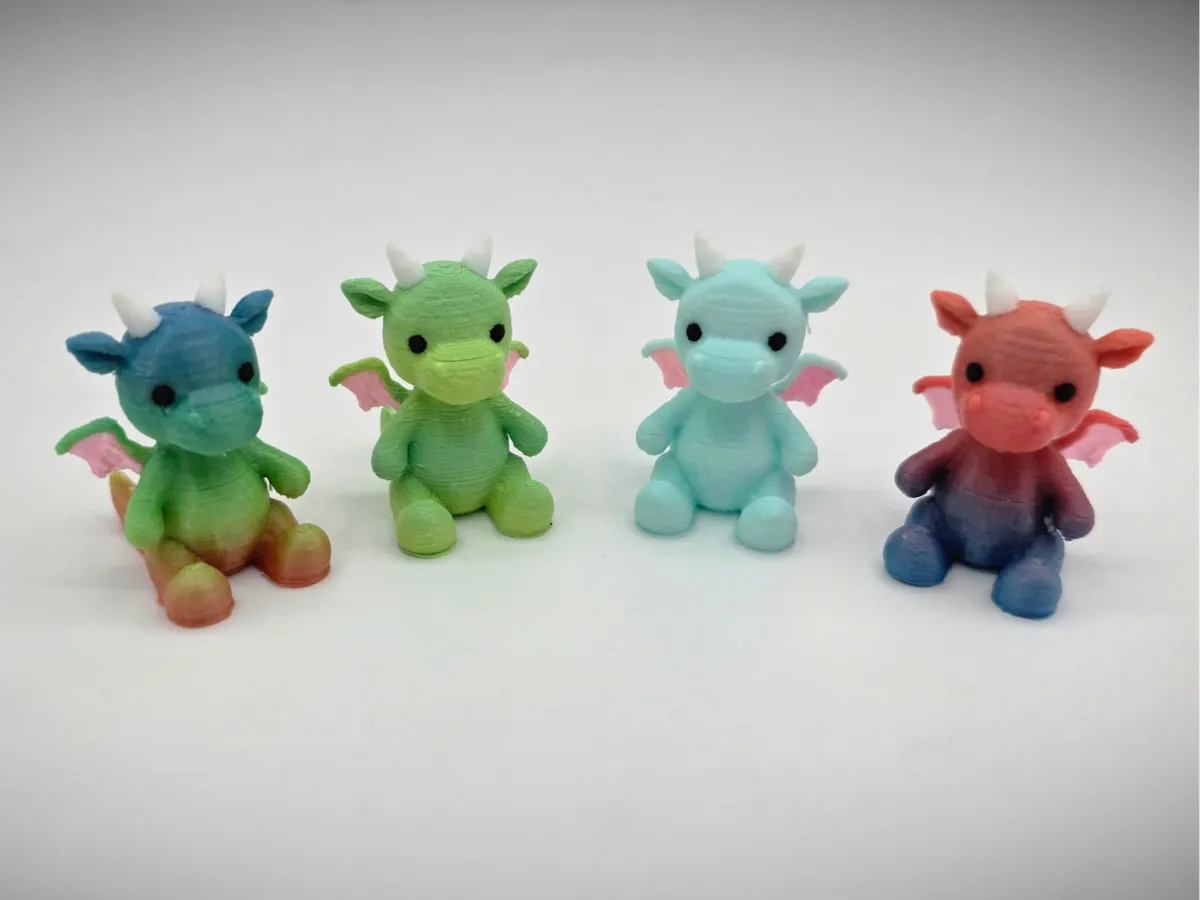 Cute Baby Dragon - Free 3D Print Model - MakerWorld