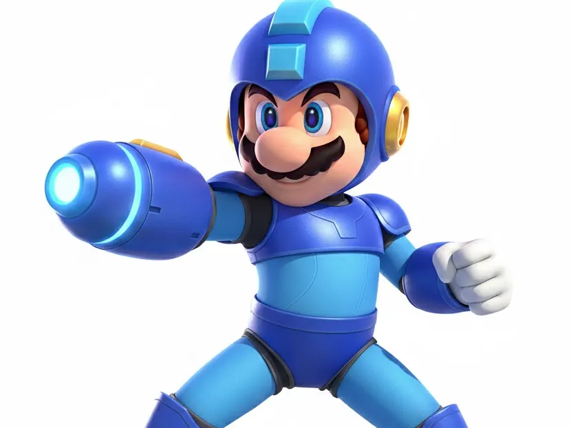 Mega Man Mario - Free 3D Print Model - MakerWorld