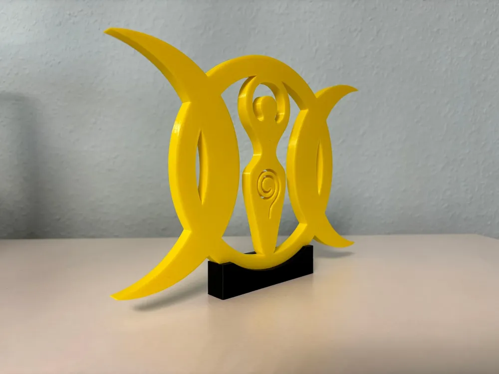 Triple Moon Goddess / Triple Moon Wicca Symbol by DaVinci - MakerWorld