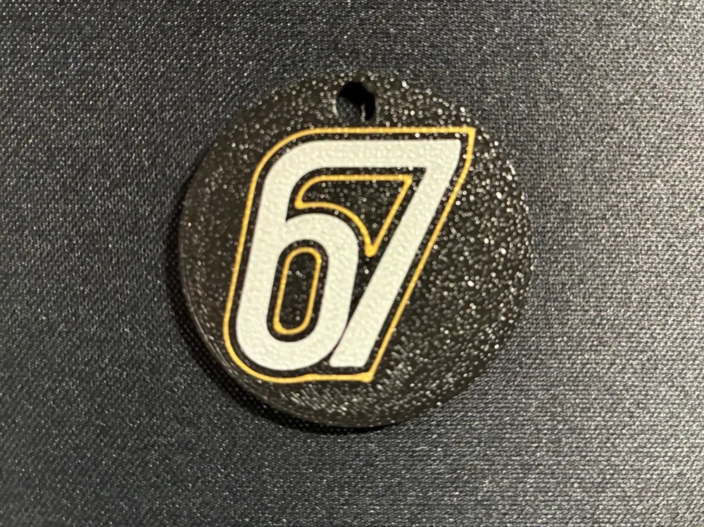 6 7 67 Keychain - Free 3D Print Model - MakerWorld
