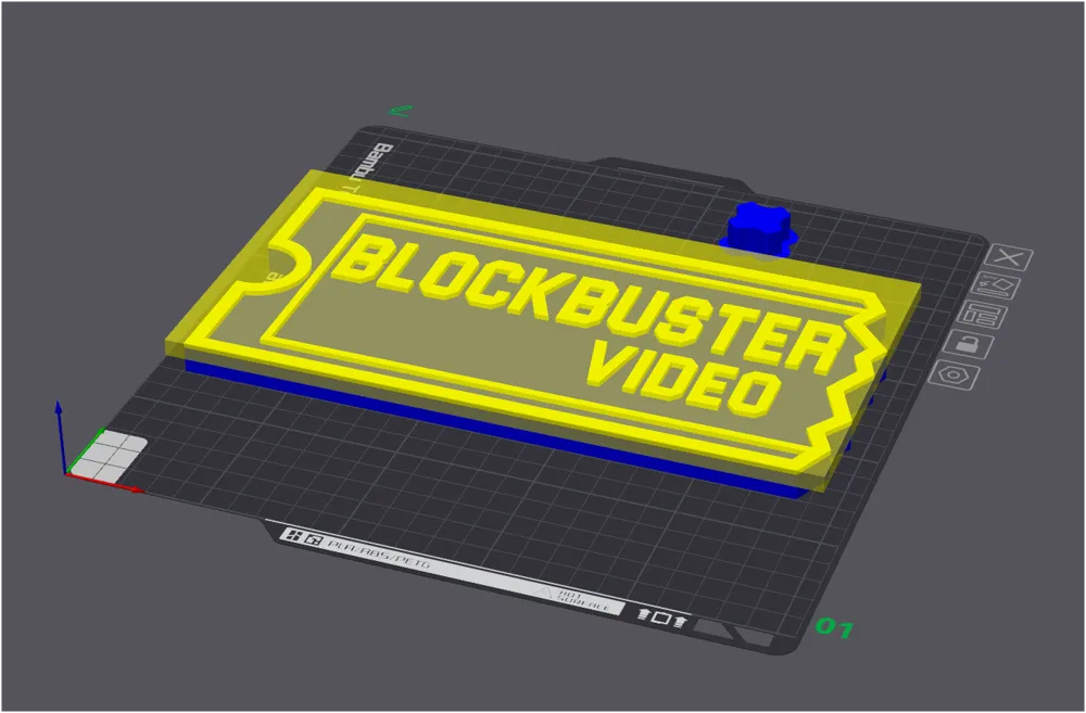 Blockbuster Video Logo Hangable Wall Art by Syphen Guitar Works ...