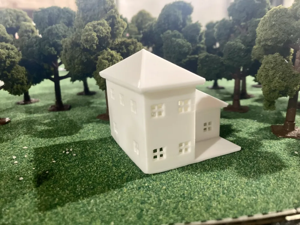 N scale (1:160) 2 story house by PotaterSoupModelsMakerWorld: Download ...