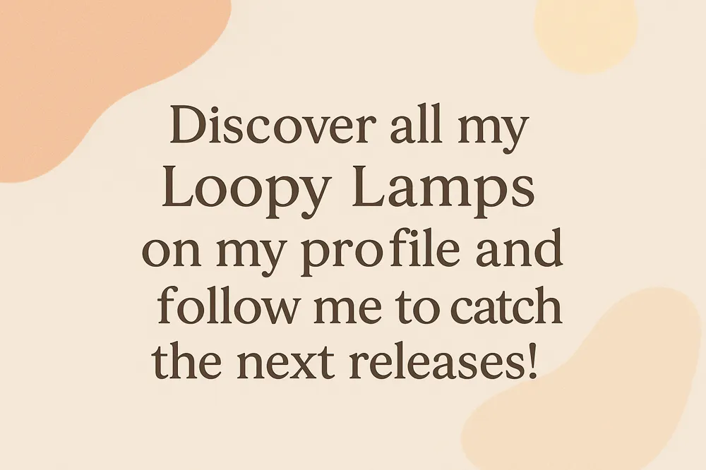 LOOPY LAMP - BOLD (LED LAMP KIT - MH001 - KC007) by 4ma Lab MakerWorld ...