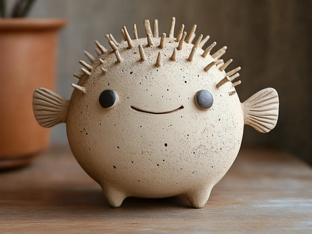 Happy Puffer Fish by EchoX MakerWorld: Download Free 3D Models