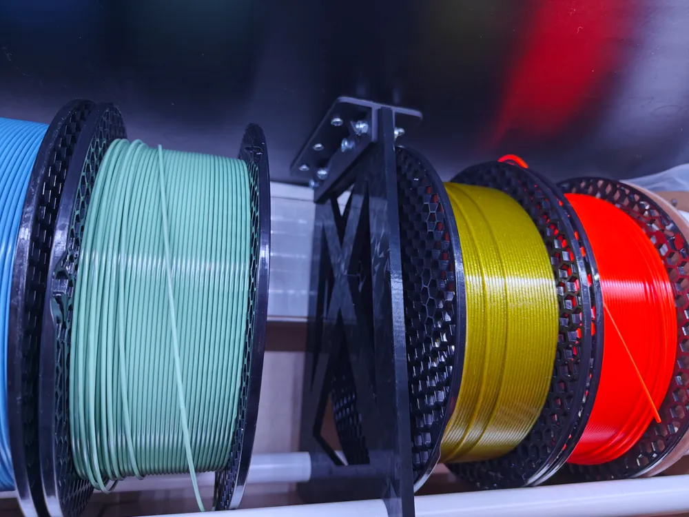 Spool rack for Ikea Räcka (top mounted) by kevinvanhoecke - MakerWorld