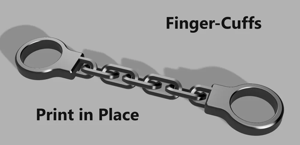 Finger Cuffs / Fingerschellen Print in Place by ic3cub3 - MakerWorld
