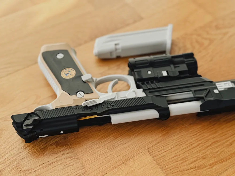 Resident Evil – Beretta 92F Samurai Edge / Wesker - Free 3D Print Model ...