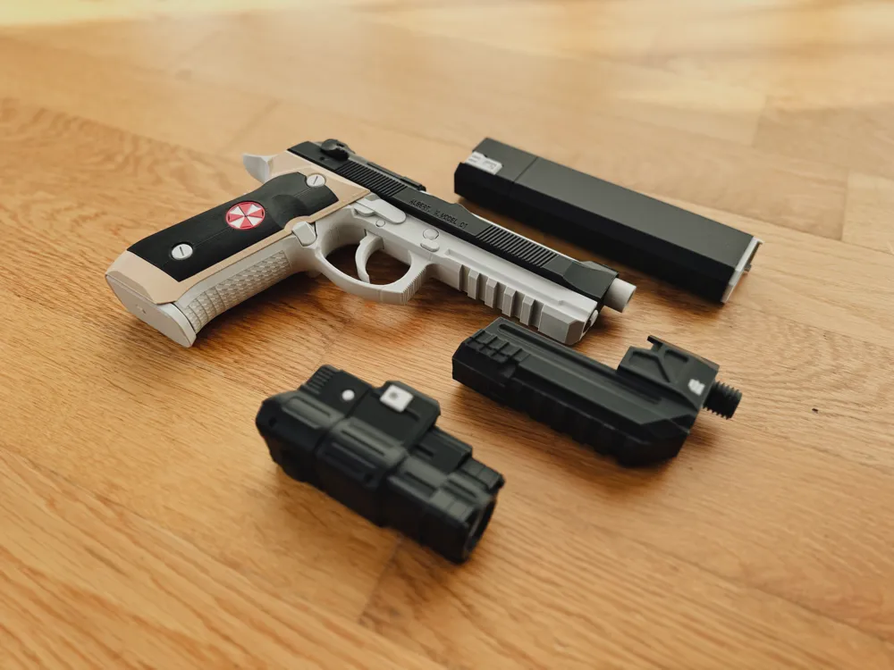 Resident Evil – Beretta 92F Samurai Edge / Wesker by 3dwb MakerWorld ...
